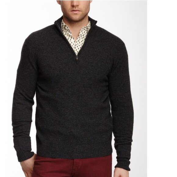 Qi | Sweaters | Qi Cashmere Half Zip Sweater | Poshmark